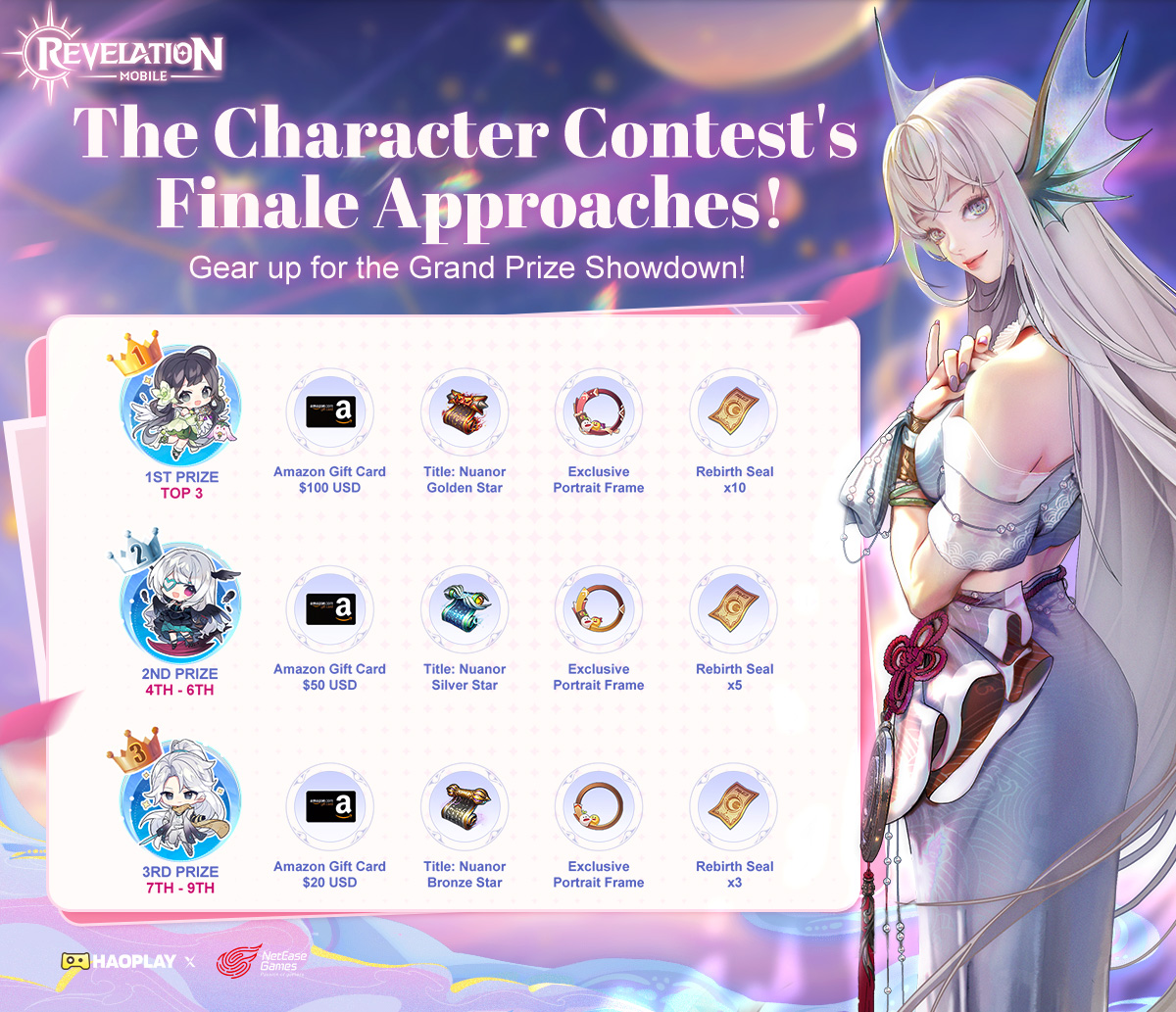 Character Contest is almost over – Revelation M